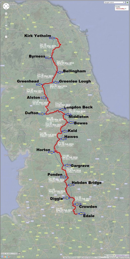 pennine way map dated located hr | Ireland: 2021 and on